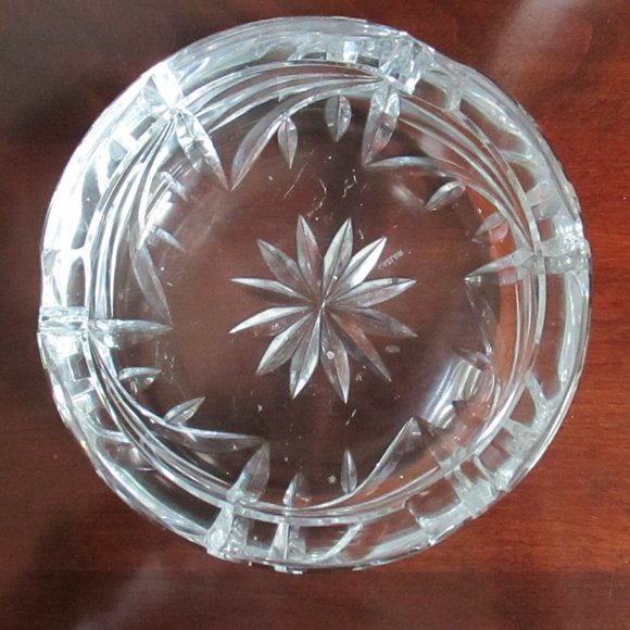 Cazlor | Accents | Cazlor Vintage Crystal Ashtray Heavy Cut Glass ...